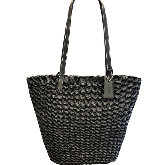 Coach | Bags | Coach Straw Tote Bag Retail 295 | Poshmark